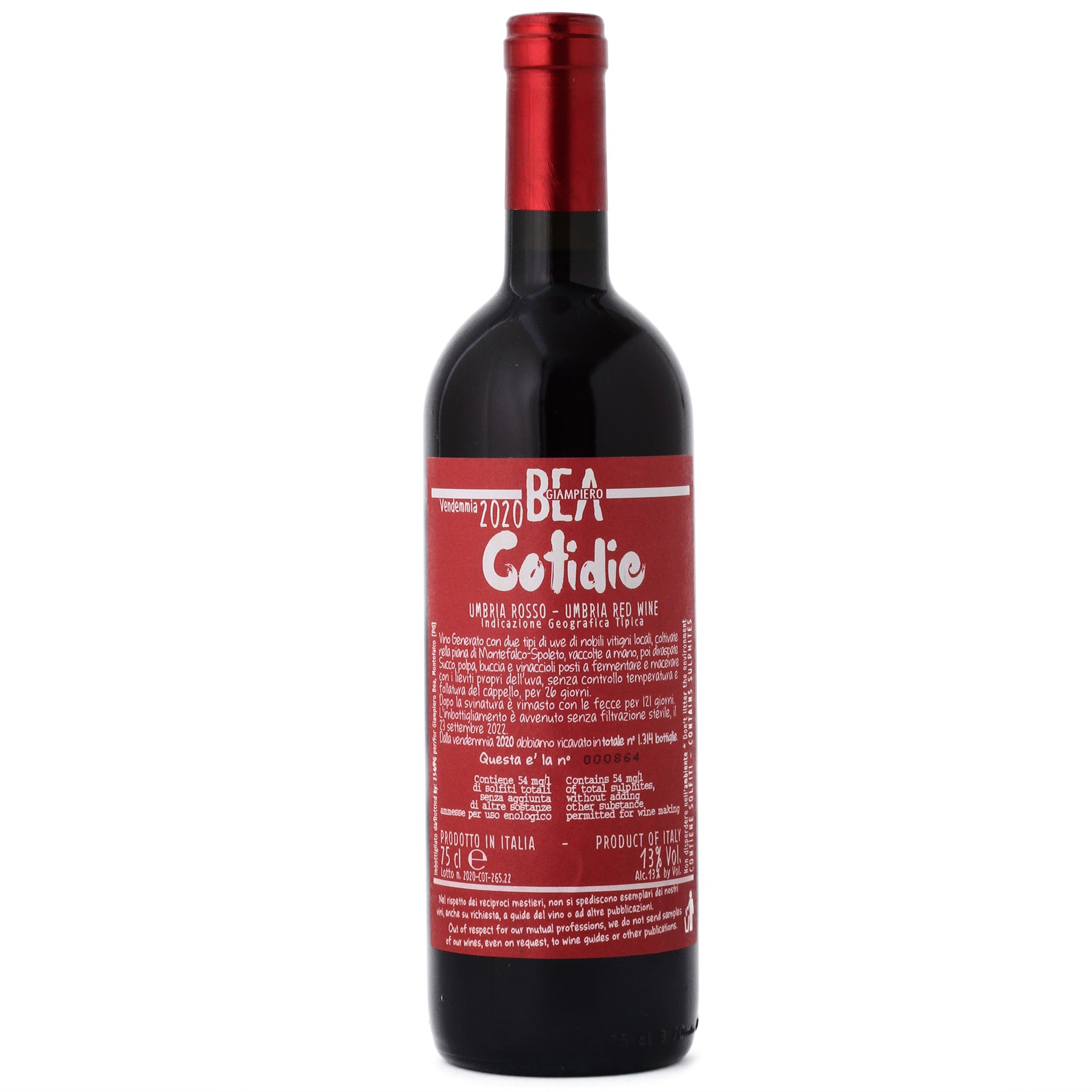 2020 Paolo Bea “Cotidie" Umbria Rosso – Golden Age Wine