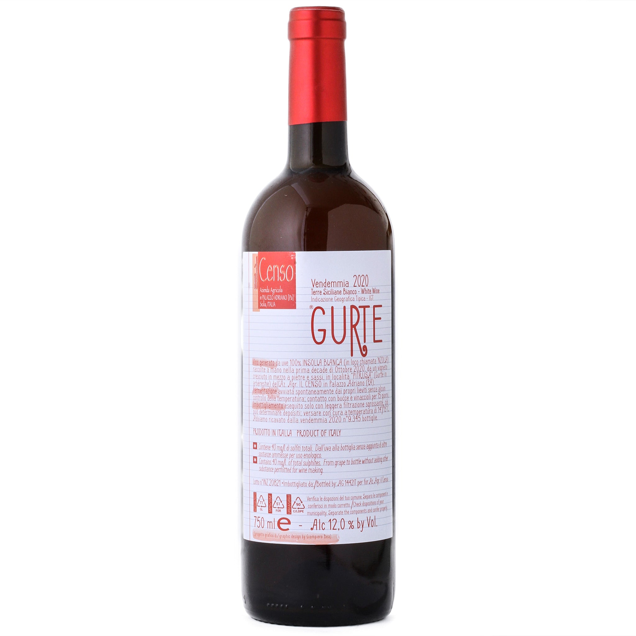 2020 Il Censo "Gurte" Terre Siciliane Bianco – Golden Age Wine